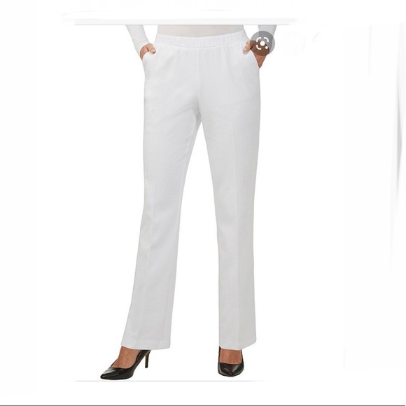 Allison Daley | Pants & Jumpsuits | Allison Daley Petite White Pullon ...